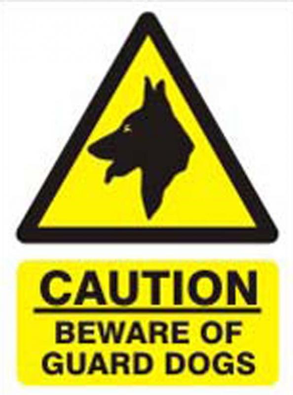 Beware of Guard Dog Farm Safety Sign | agridirect.ie