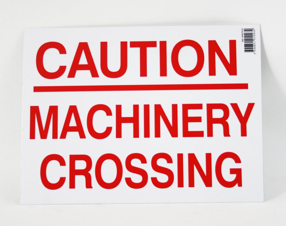 Caution Machinery Crossing Sign | Fast Delivery | agridirect.ie