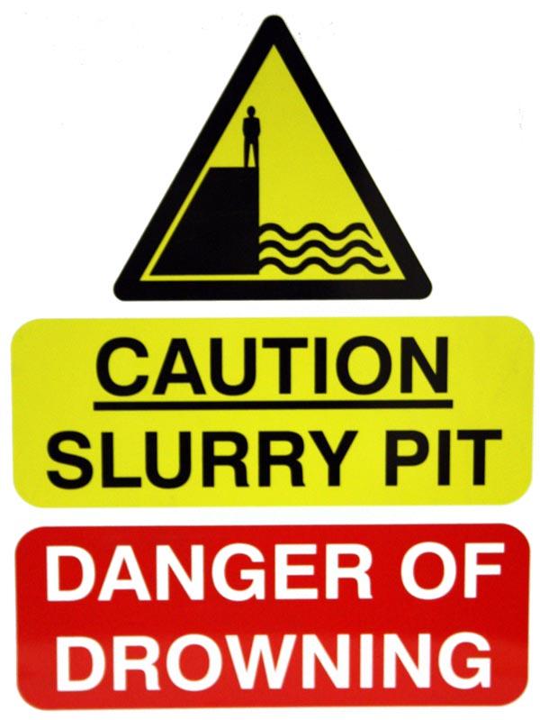 Farm Safety Sign - Slurry Store Danger of Drowning | | agridirect.ie