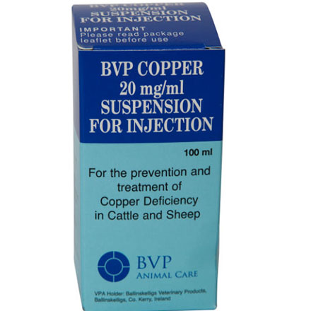 BVP Copper Injection 100ml | Agridirect | agridirect.ie